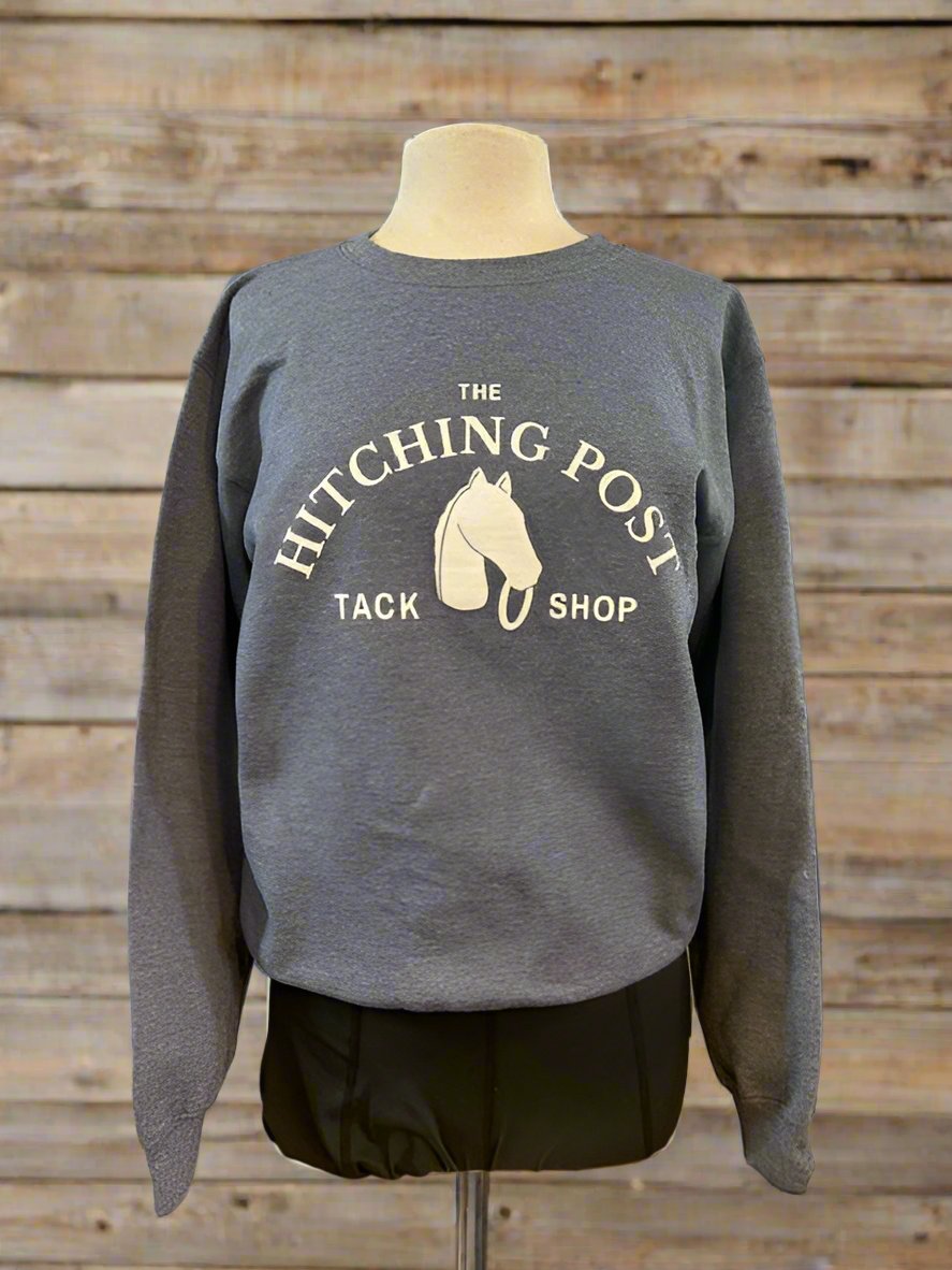 Hitching Post Logo Crewneck Sweatshirt — The Hitching Post Tack Shop